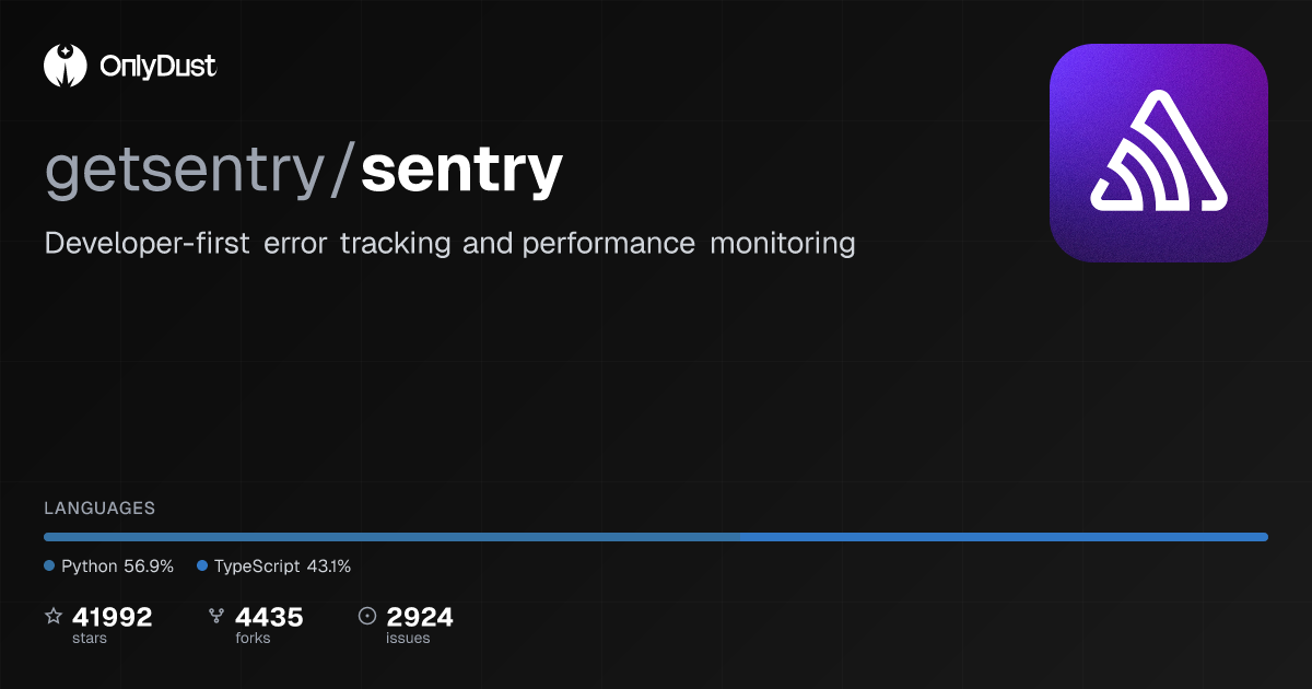 sentry – Open Source Repository | OnlyDust