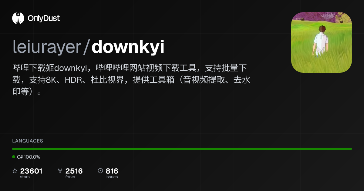 downkyi – Open Source Repository | OnlyDust