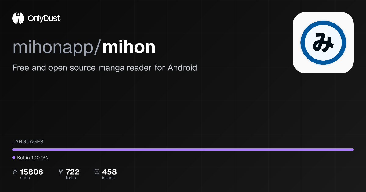 mihon – Open Source Repository | OnlyDust